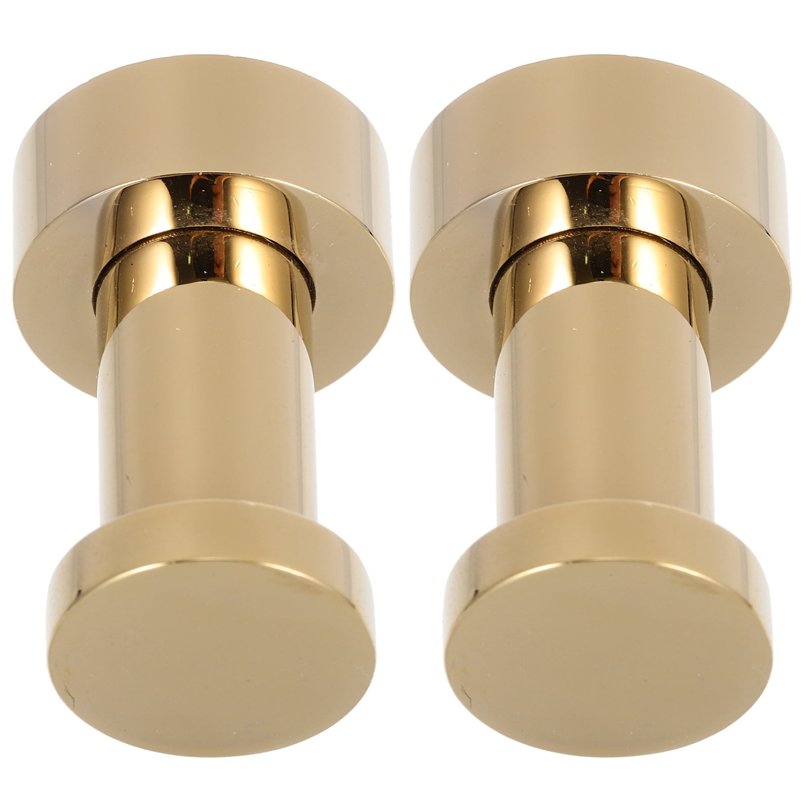 Golden Round Towel Hooks for Home Use Brass Material and Sturdy 2pcs ...
