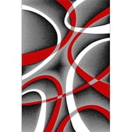 GLORY RUGS Modern Area Rug Swirls Carpet Bedroom Living Room ...