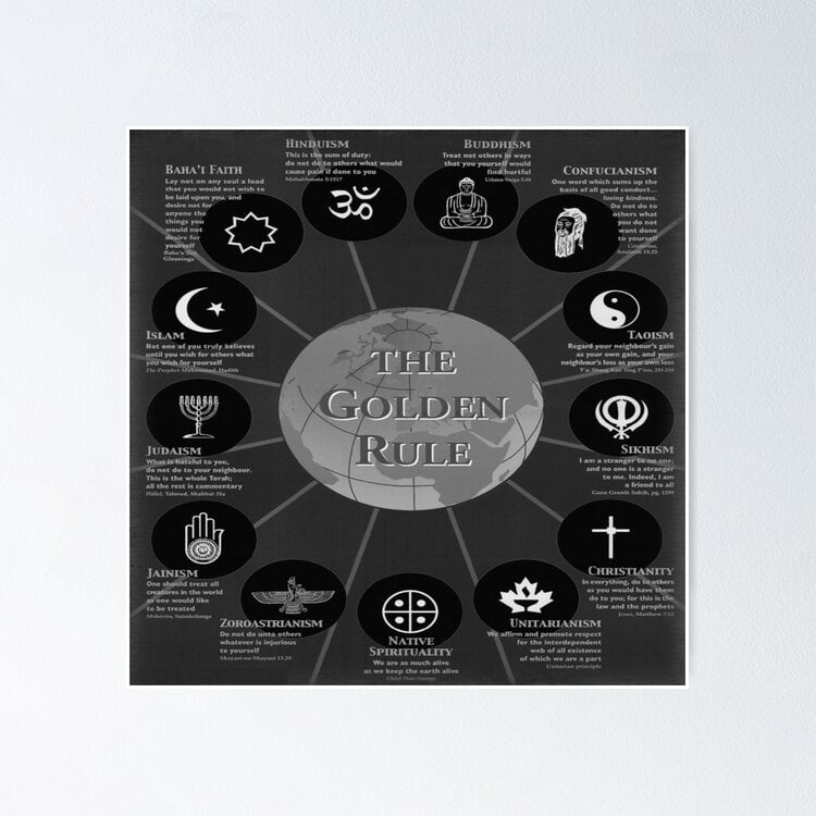 Golden Rule Design Poster- Unframed Poster | Wall Art | Perfect For ...