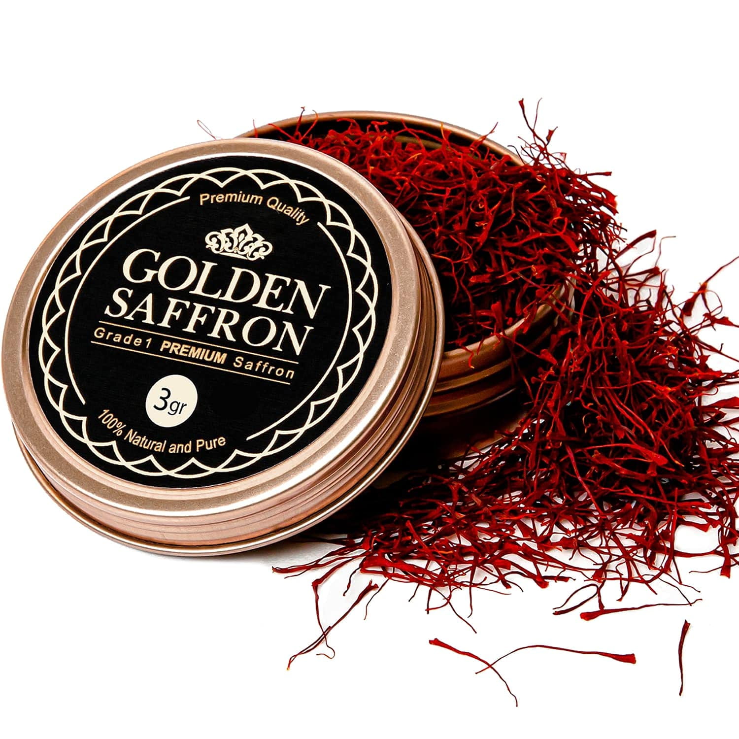 Golden Saffron, Pure Premium All Red Threads, Finest Grade A+ Super ...