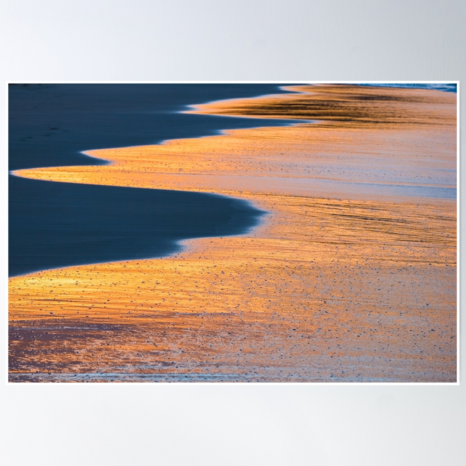 Golden Sand Poster Wall Art, Modern Wall Decor, 8x12 UNFRAMED - Walmart.com