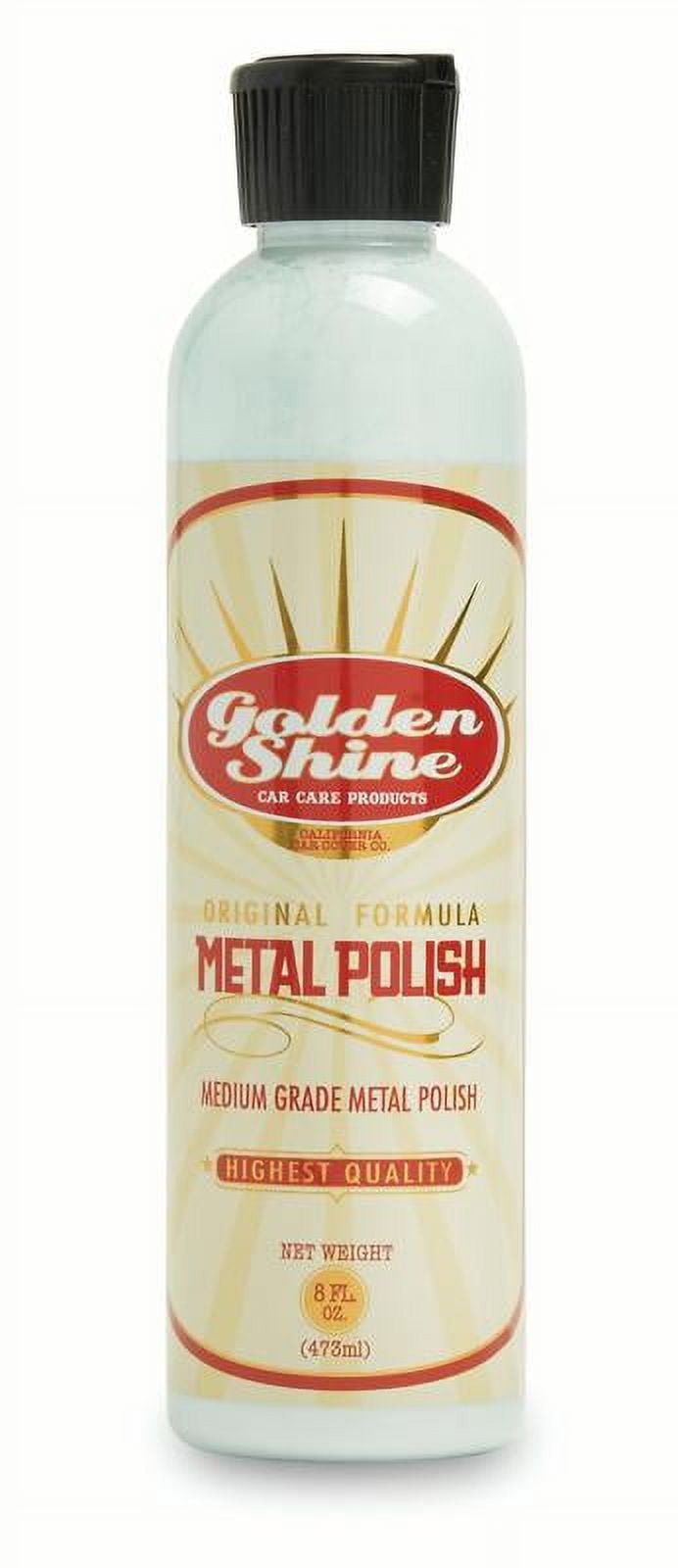 Golden Shine Car Care Metal Polish Medium Grade Polish 8oz 56008 ...