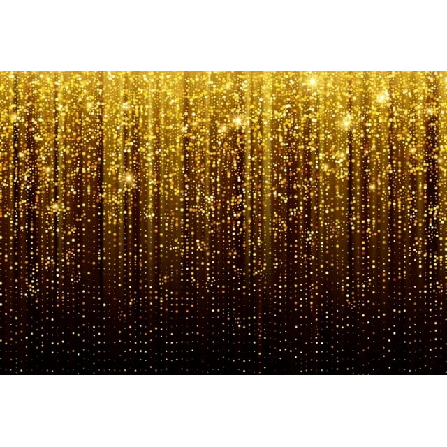 Golden Shiny Backdrops Polka Dot Tassel Stage Decor Wedding Child ...