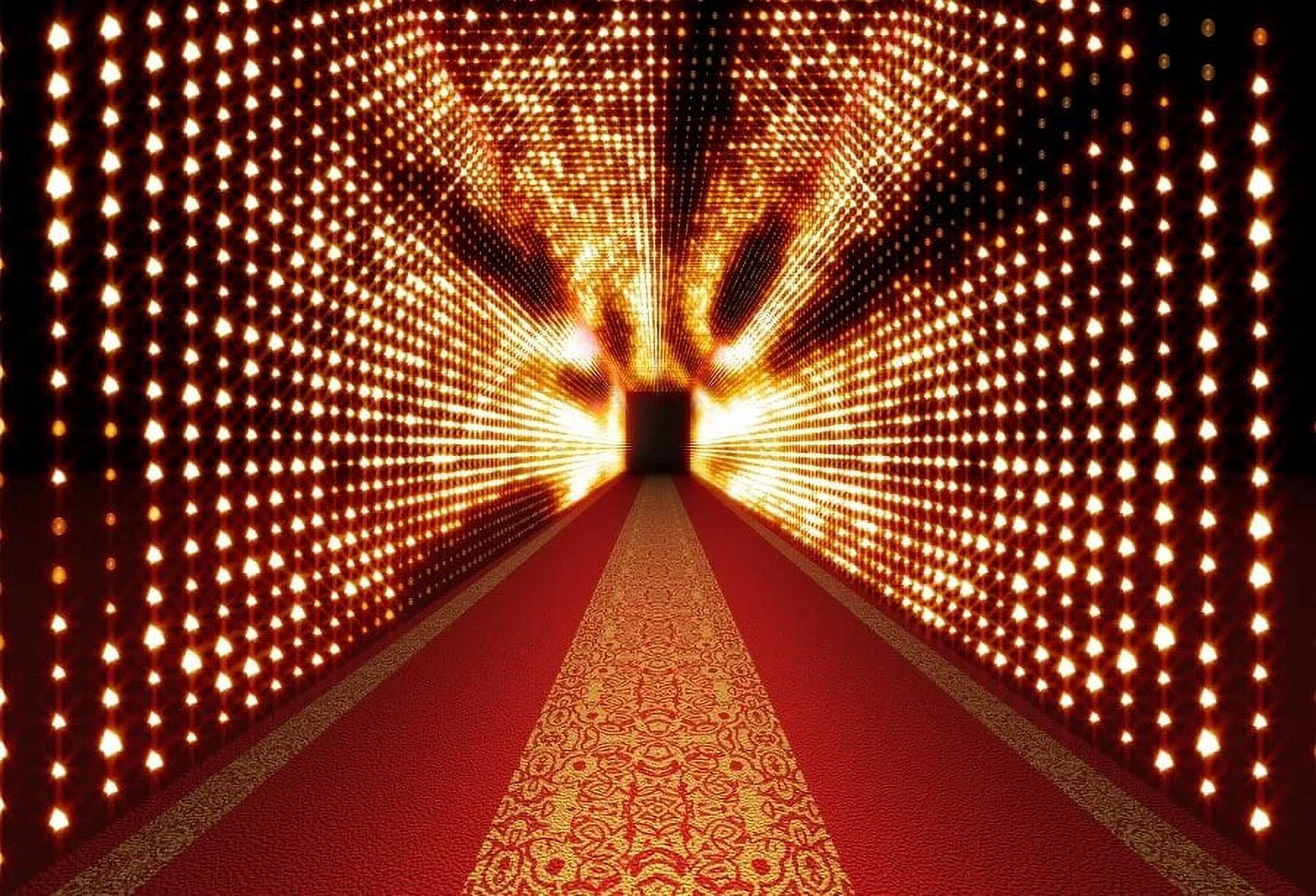 Golden Shiny Polka Dot Tassel Black Selfie Photographic Background ...