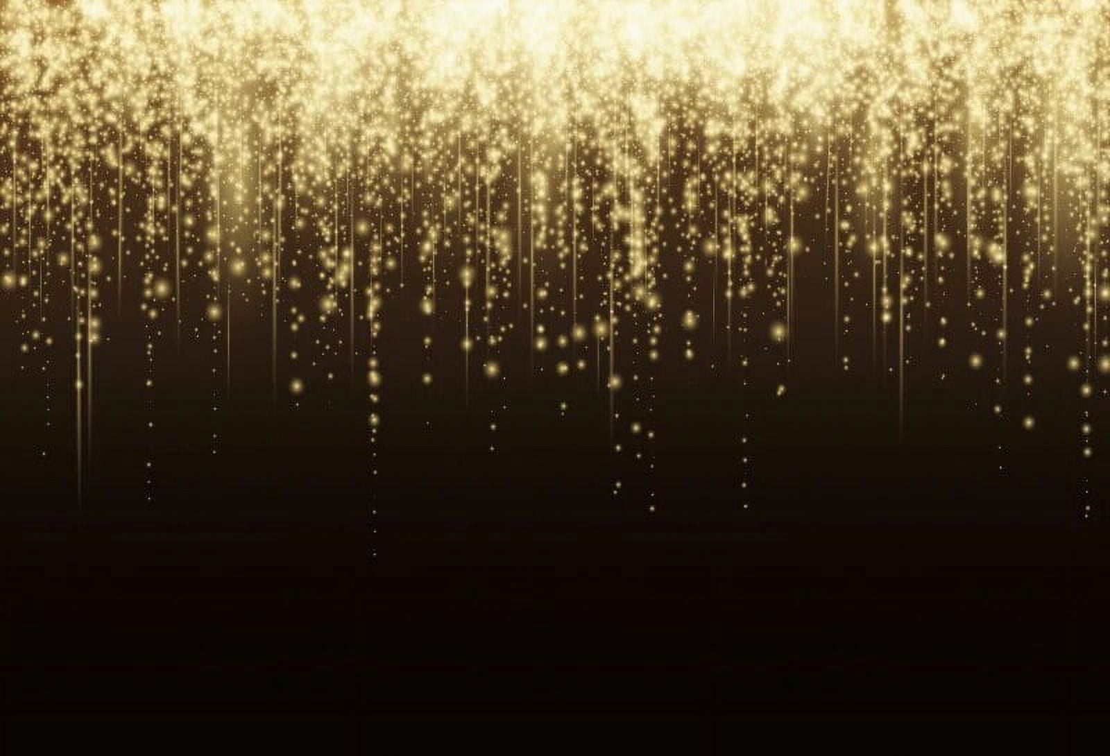 Golden Shiny Polka Dot Tassel Black Selfie Photographic Background ...