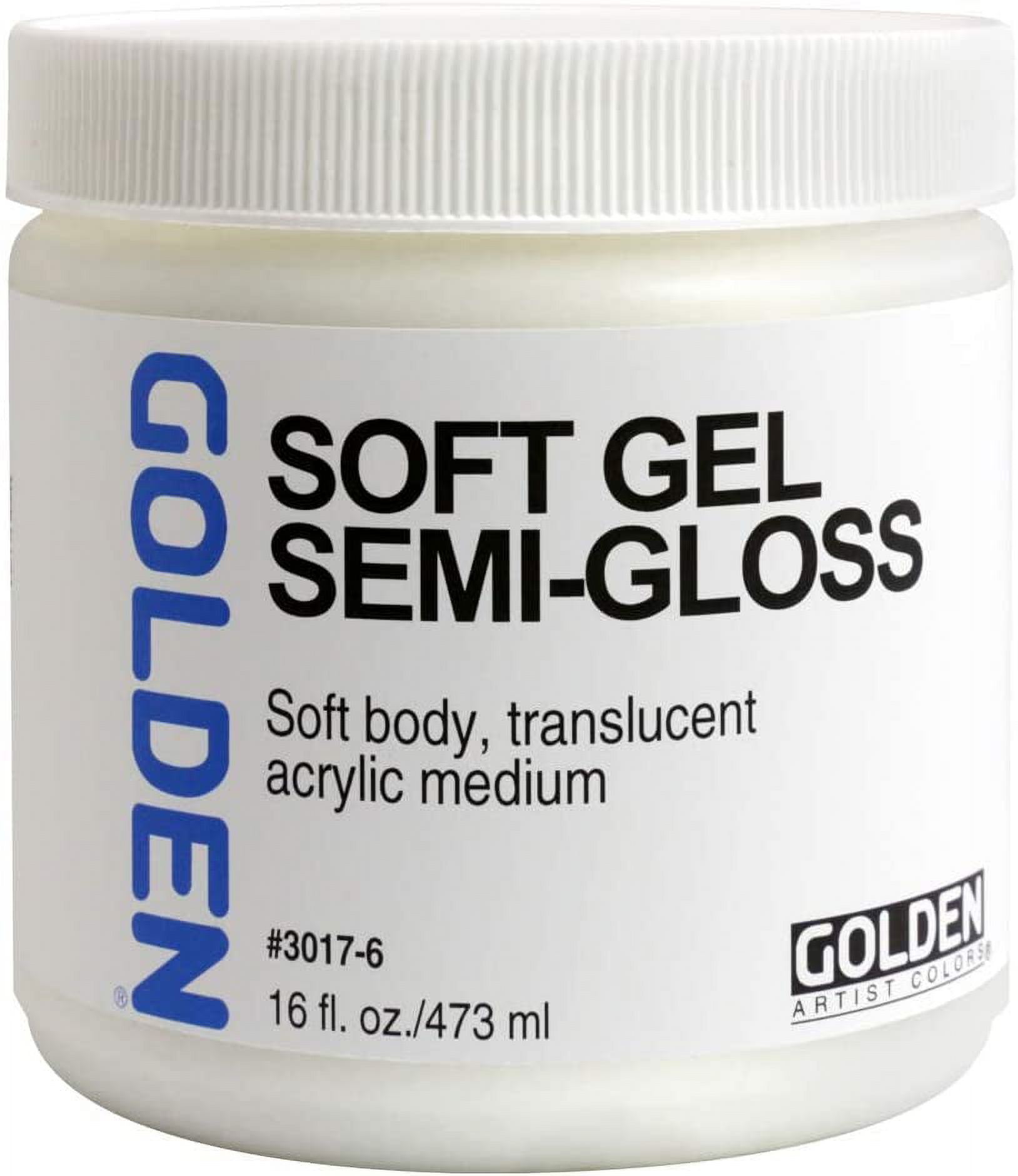 Golden Soft Acrylic Gel Medium - Semi-Gloss, 16 oz jar - Walmart.com