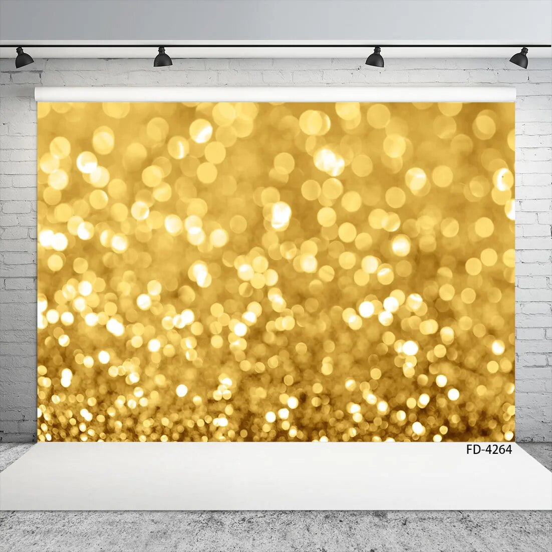 Golden Sparkle Sand Bokeh Glitter Dots Light Background Baby Shower ...