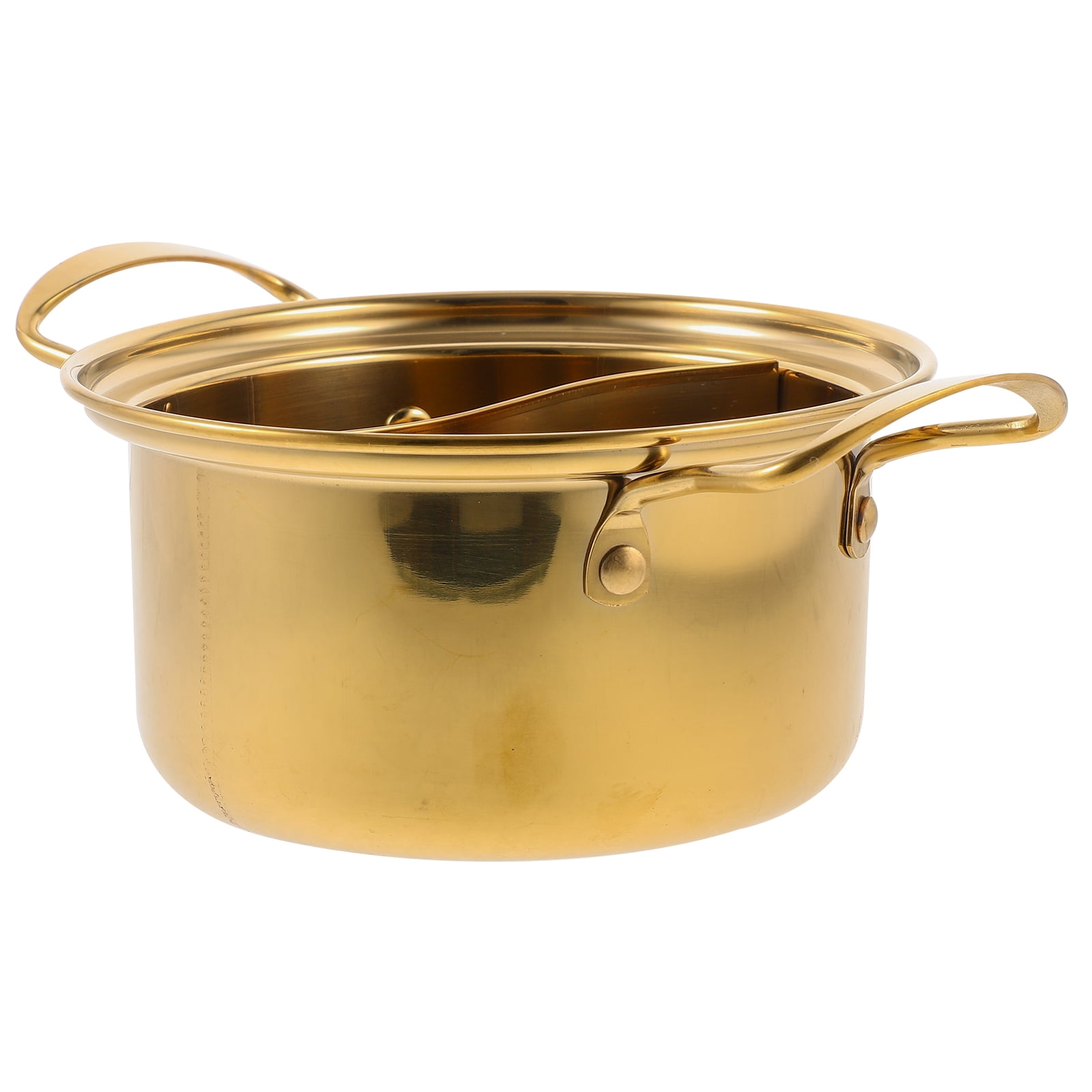 Golden Stainless Steel Small Hot Pot Stainless Steel Cookware Soup Pot ...