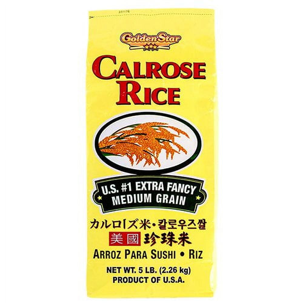 Golden Star Calrose Rice, Premium Sushi Rice, 5 lb Bag - Walmart.com