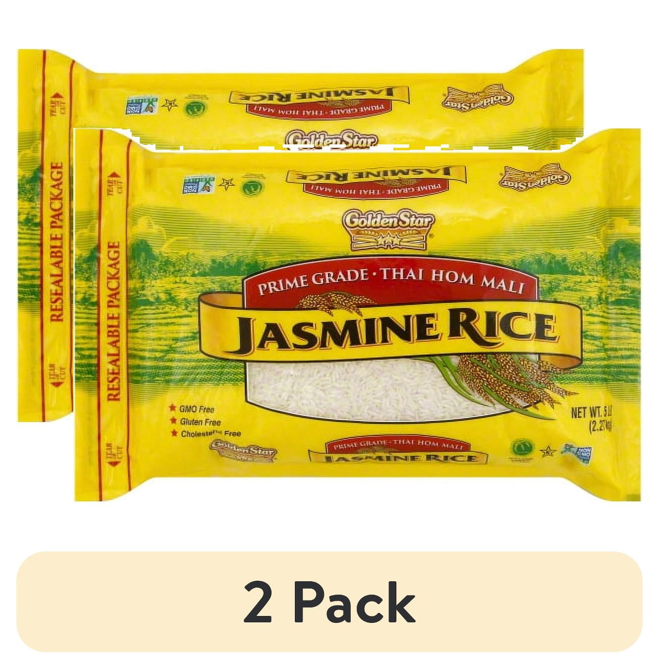 (2 pack) Golden Star Thai Hom Mali Jasmine Rice, 5 lbs - Walmart.com