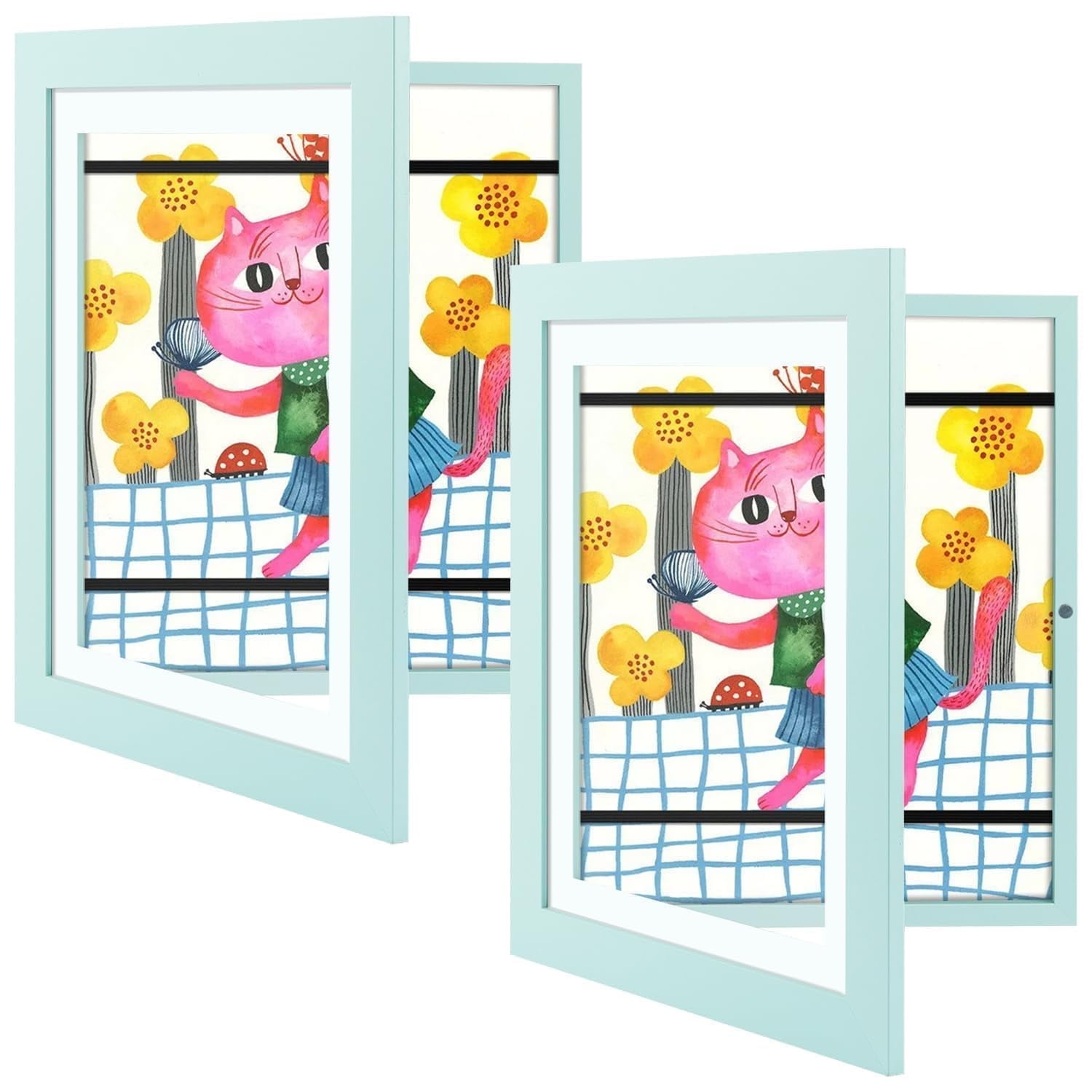 Golden State Art 10x12.5 Kids Art Frames, Front-Opening Display Box ...