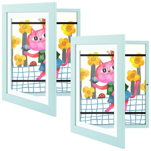 Golden State Art 10x12.5 Kids Art Frames, Front-Opening Display Box ...