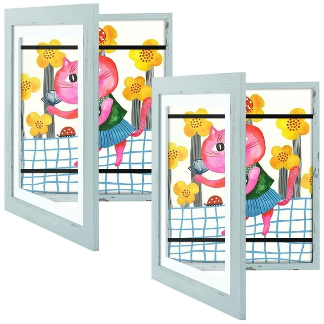 Golden State Art 10x12.5 Kids Art Frames, Front-Opening Display Box ...