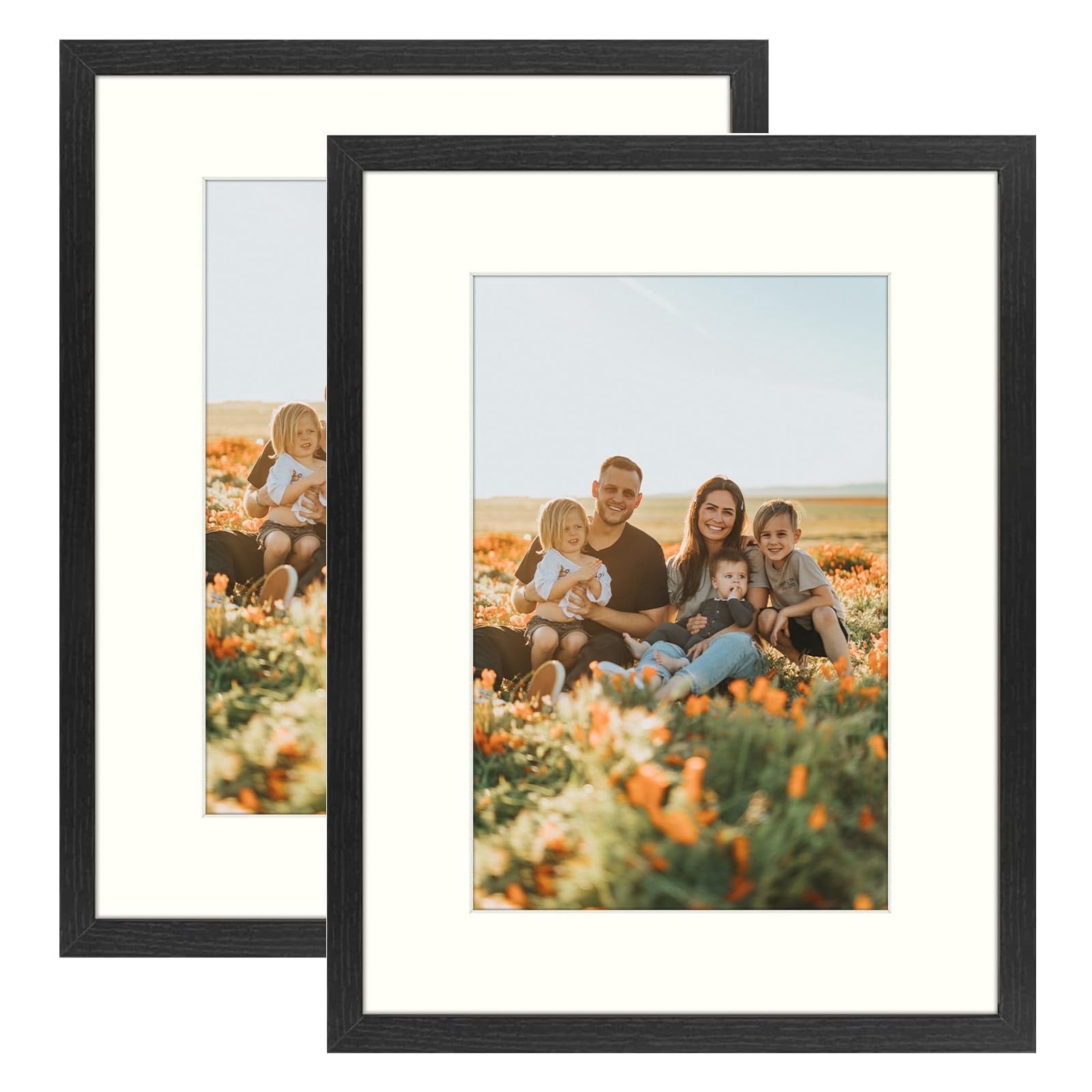 Golden State Art, 12x16 Picture Frame, for Wall Display 8x12 Photo ...