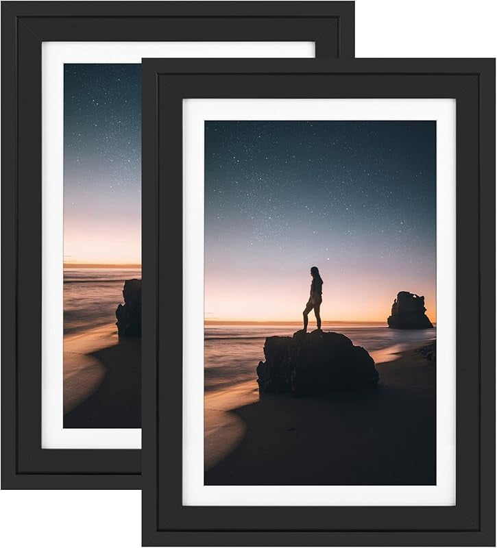 Golden State Art, 13x19 Picture Frame - Displays 11x17 Photo with Mat ...