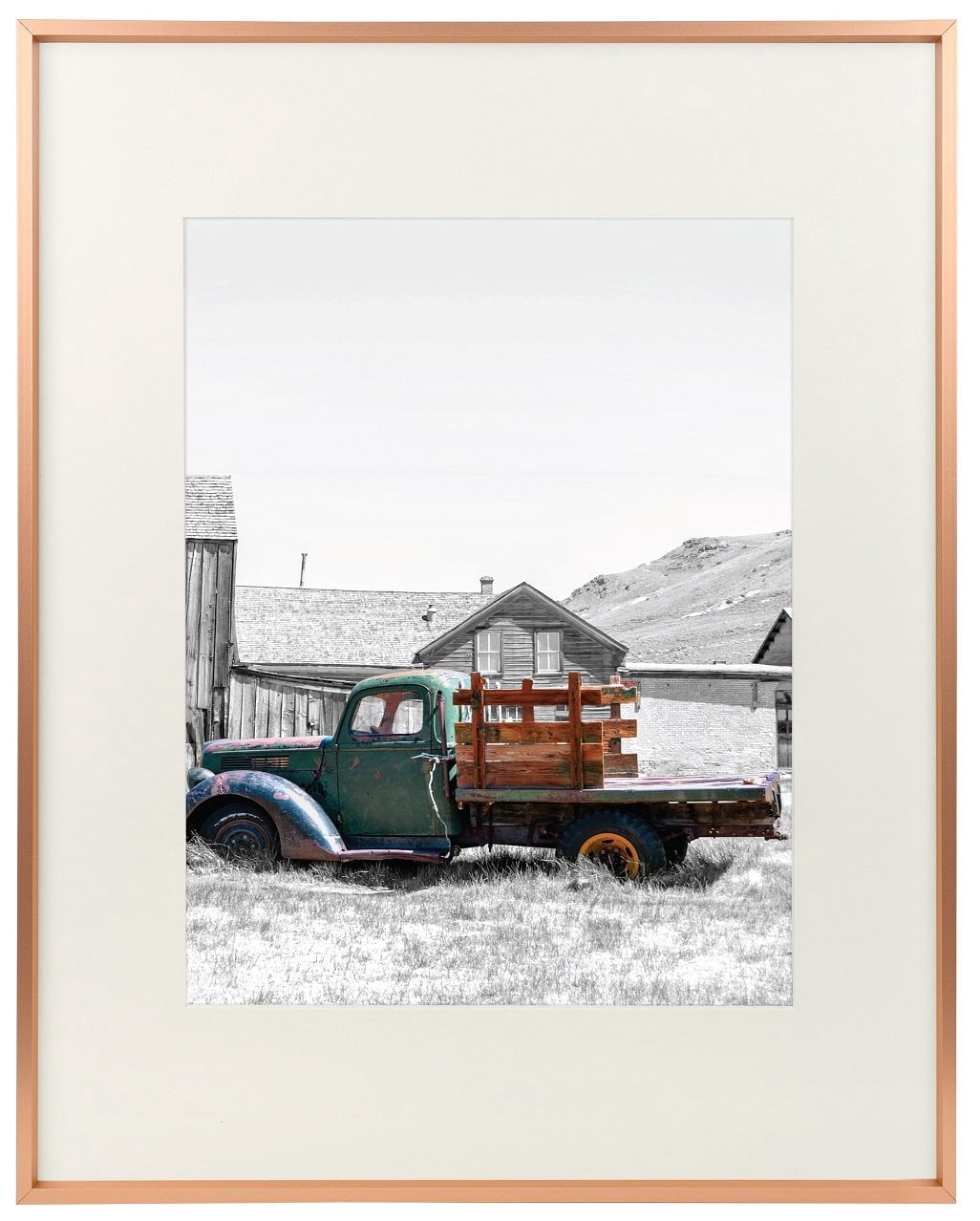 Golden State Art, 16x20 Classic Satin Aluminum Picture Frame with Mat ...