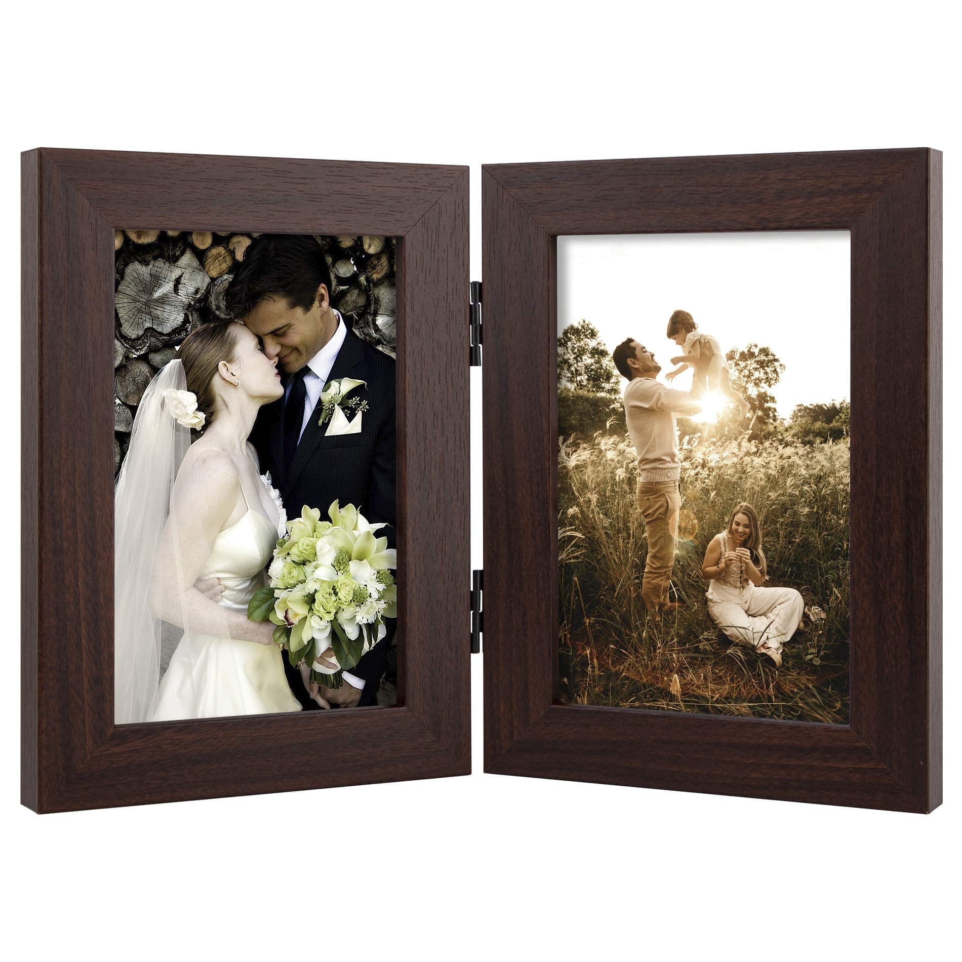 Golden State Art 2-Opening 4x6 Decor Picture Frame Hinged Collage ...