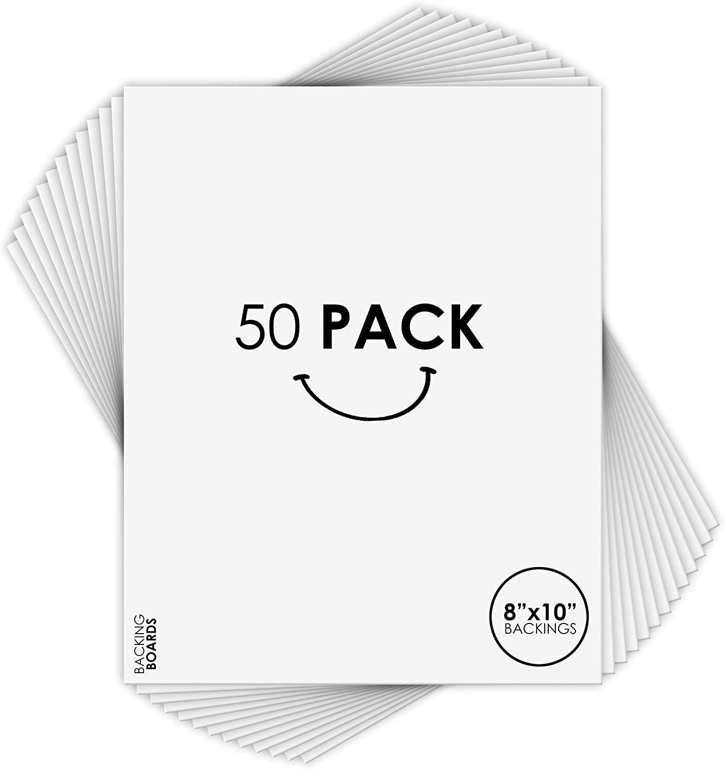 Golden State Art, 8x10 Backing Board Only, 4-Ply Thick 50 Single Backer ...