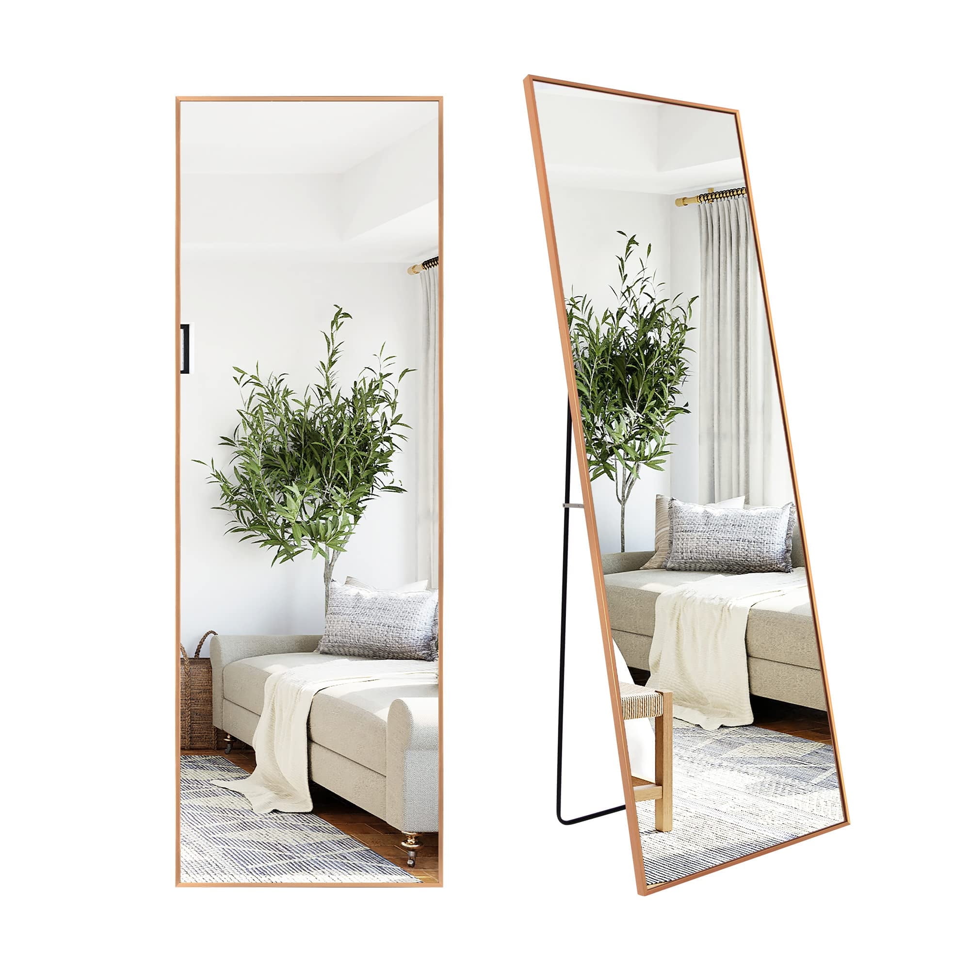 Golden State Art, Full Length Rectangular Mirror, 65x22 Gold Floor ...
