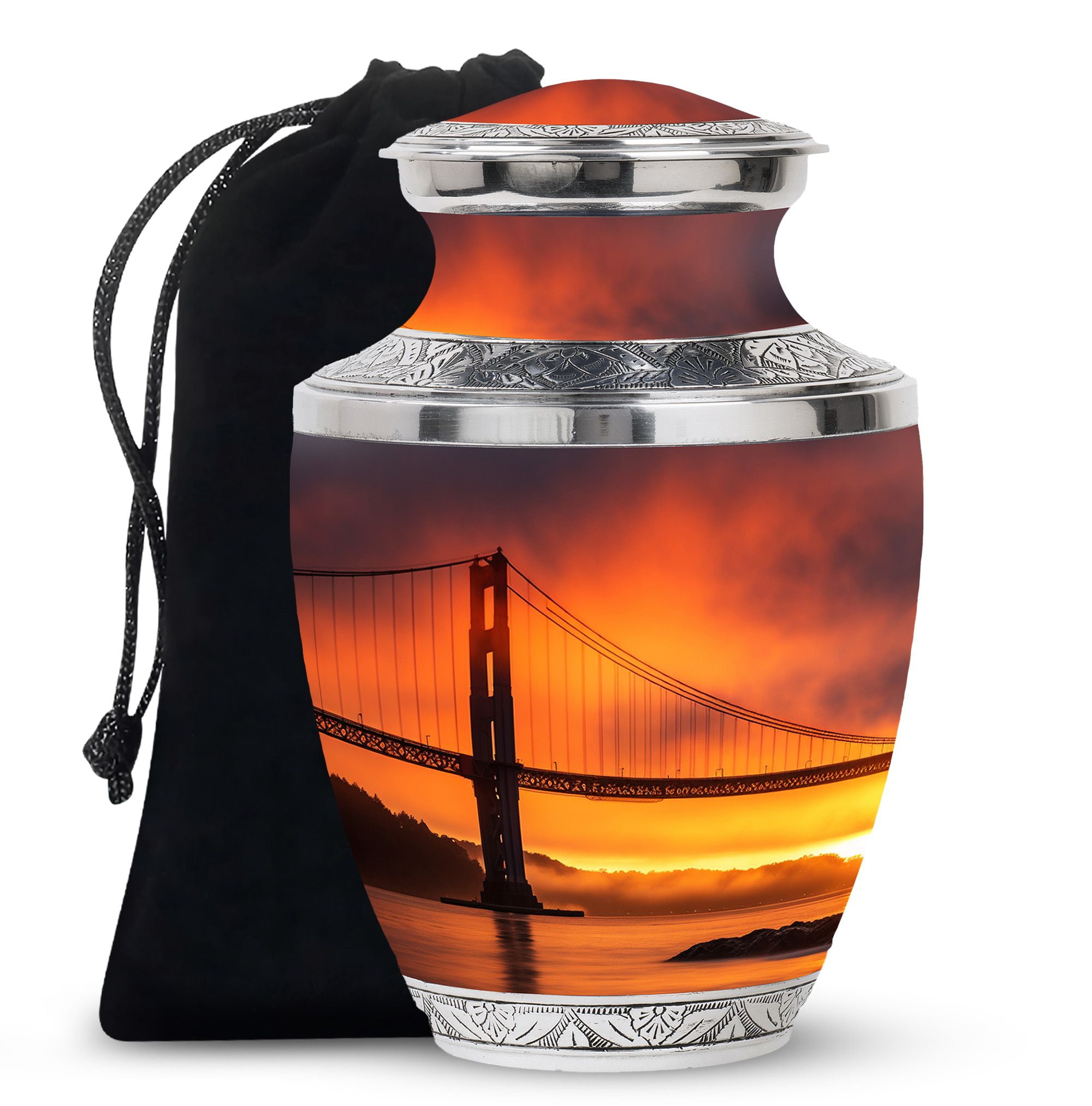 Golden State Bridge Large Urns For Human Ashes Adult Male And Female ...