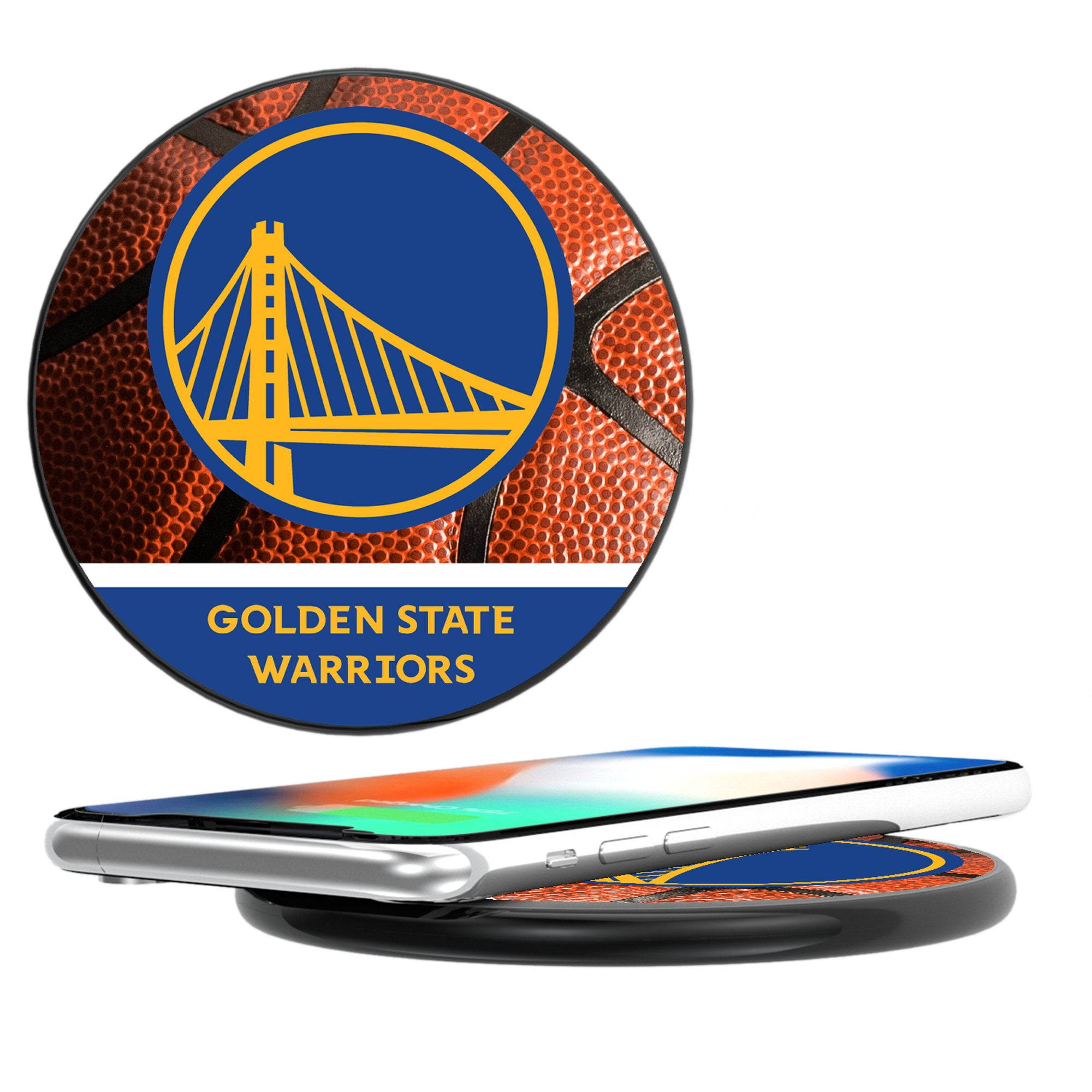 Golden State Warriors Basketball Design 10-Watt Wireless Phone Charger ...