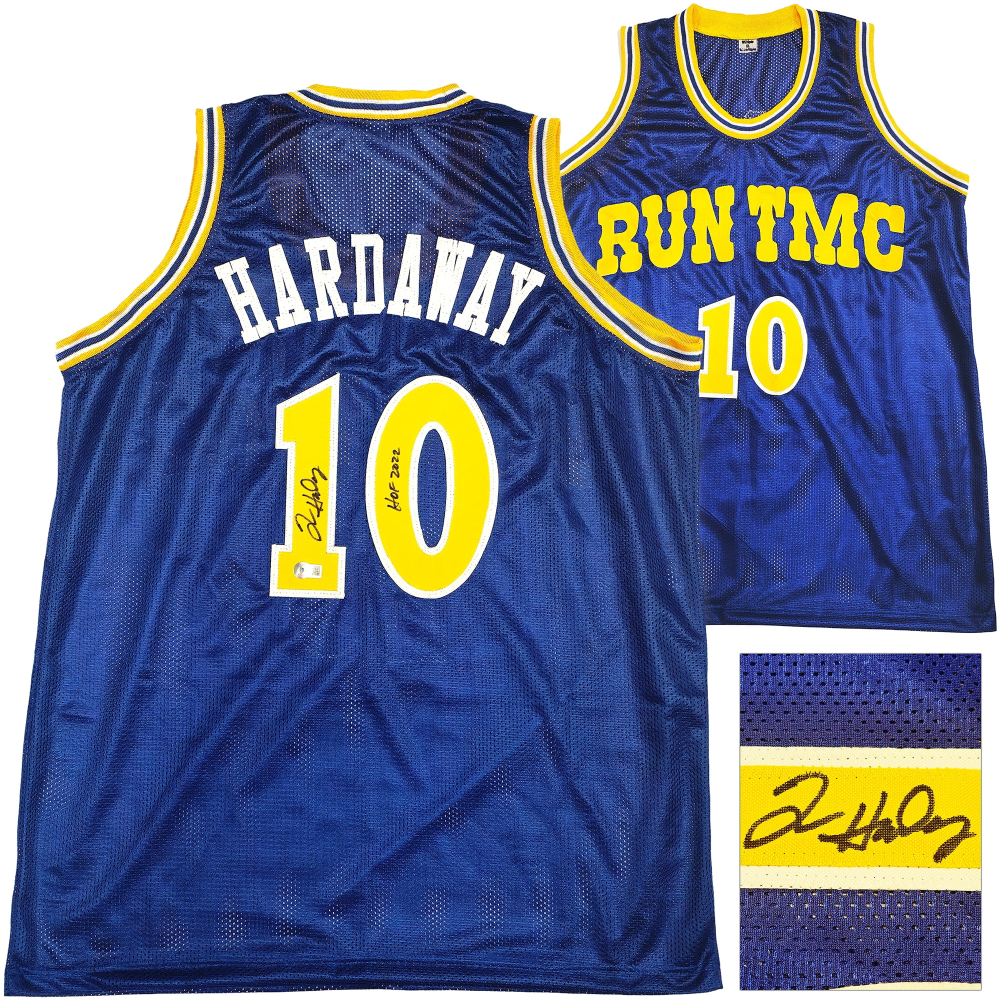 Golden State Warriors Tim Hardaway Autographed Blue Jersey "HOF 2022 ...