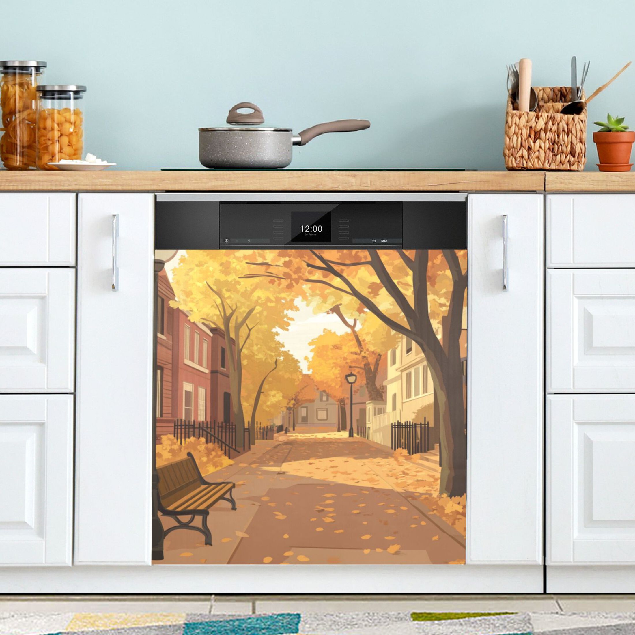 Golden Street Dishwasher Magnet Refrigerator Magnetic Cover Washing ...