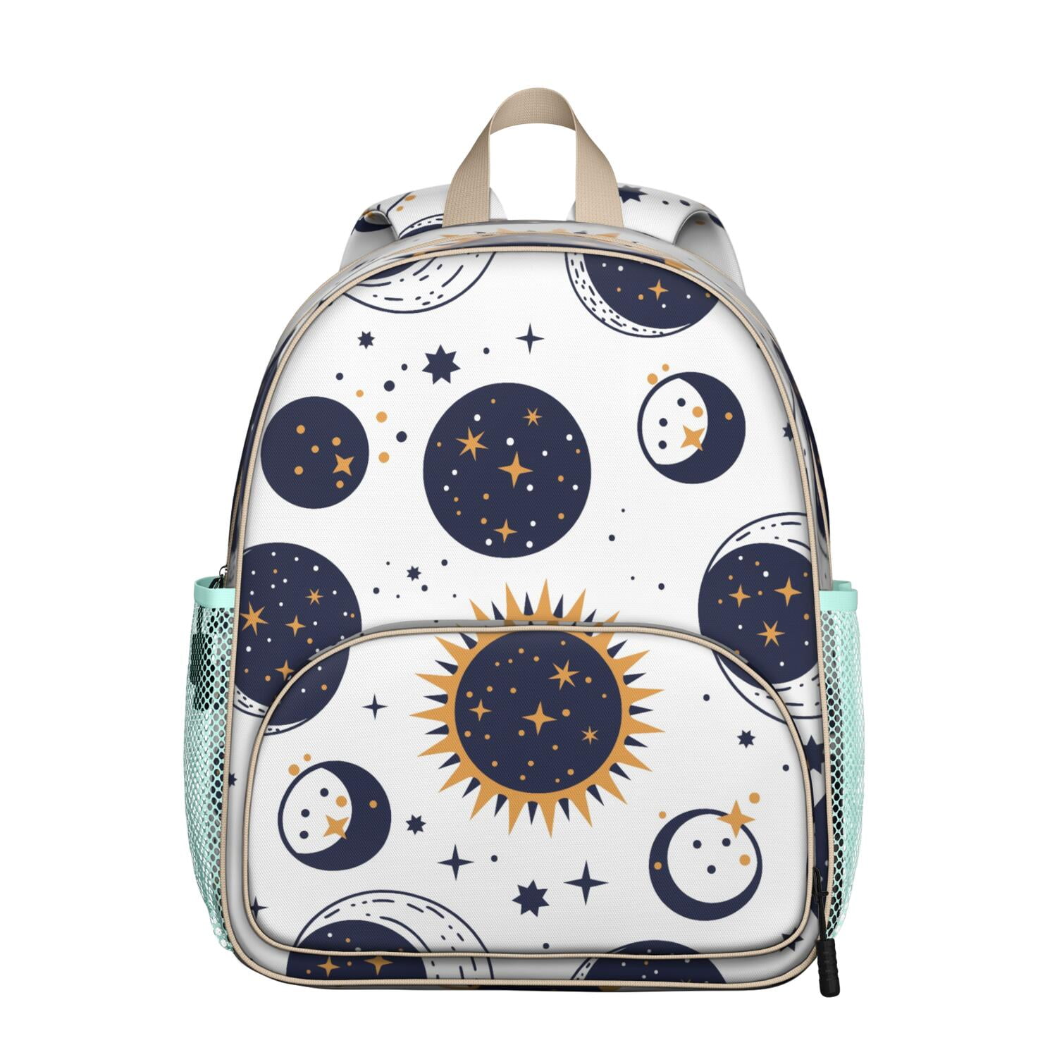 Golden Student Backpack – Gothic Celestial Moon Starry Night Astrology ...