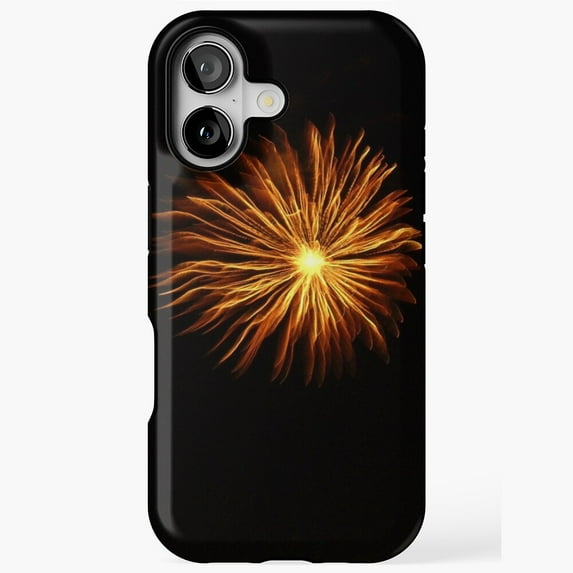 Golden Sunburst Light Art iPhone Case 17 11 12 13 14 15 16 Pro Max ...