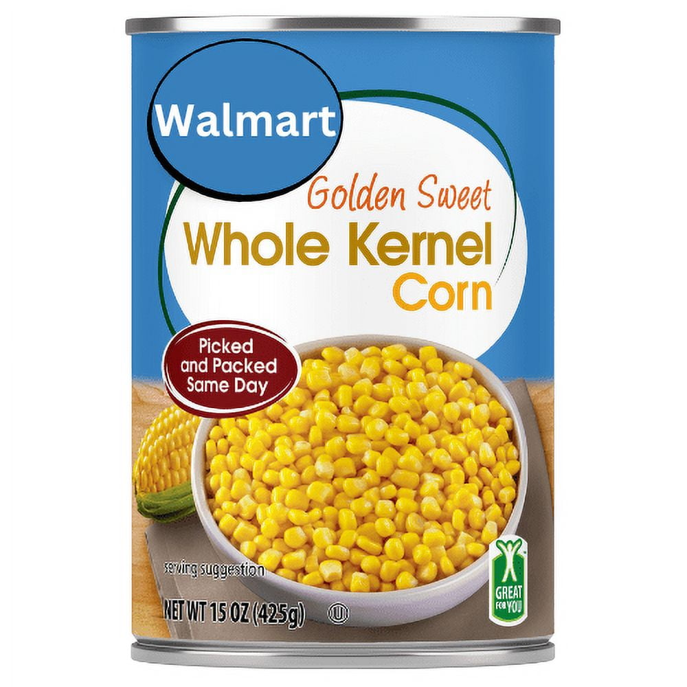 Golden Sweet Whole Kernel Corn, Canned Corn, 15 oz Can - Walmart.com