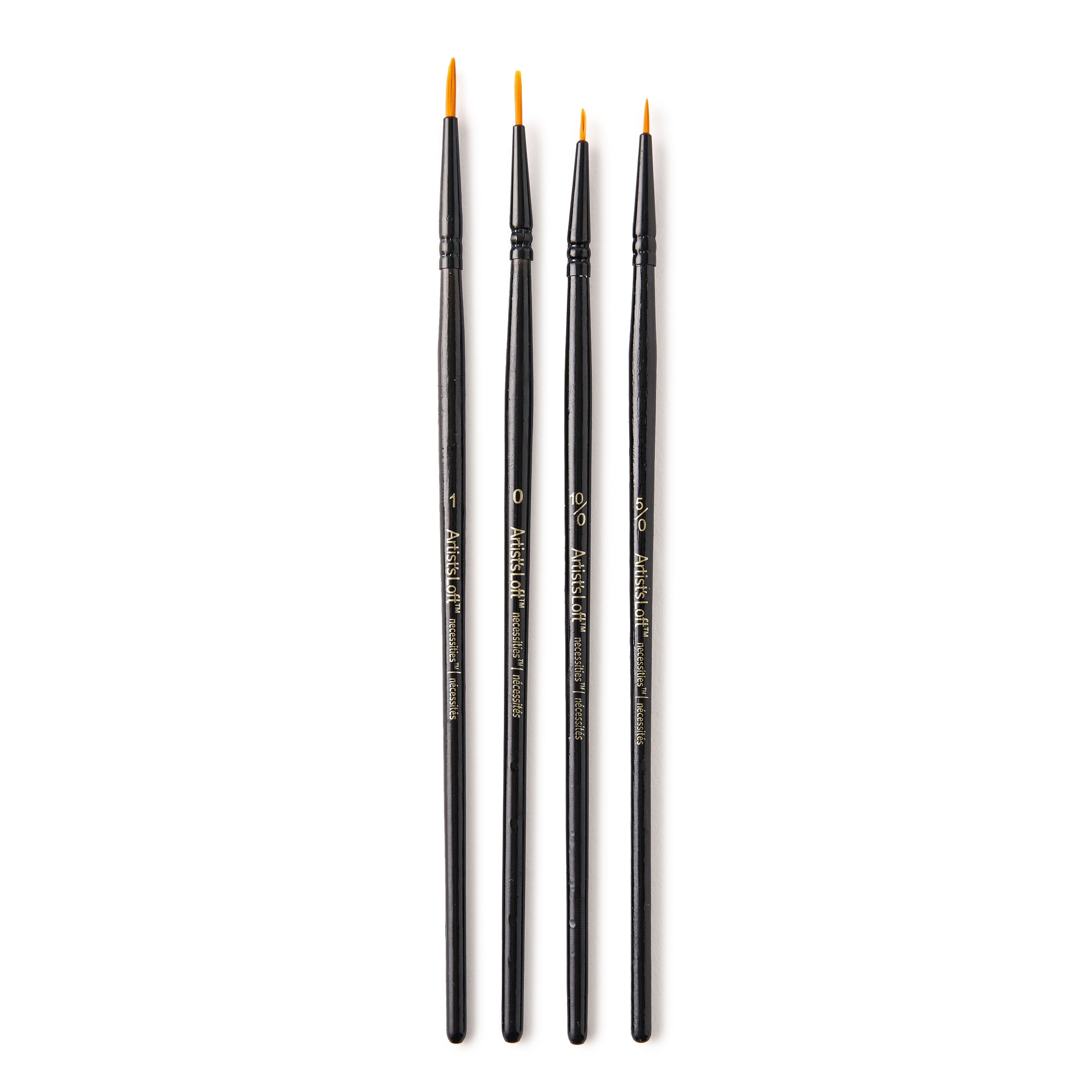 Golden Synthetic Round Acrylic Brushes - 4pc. by Artist's Loft ...