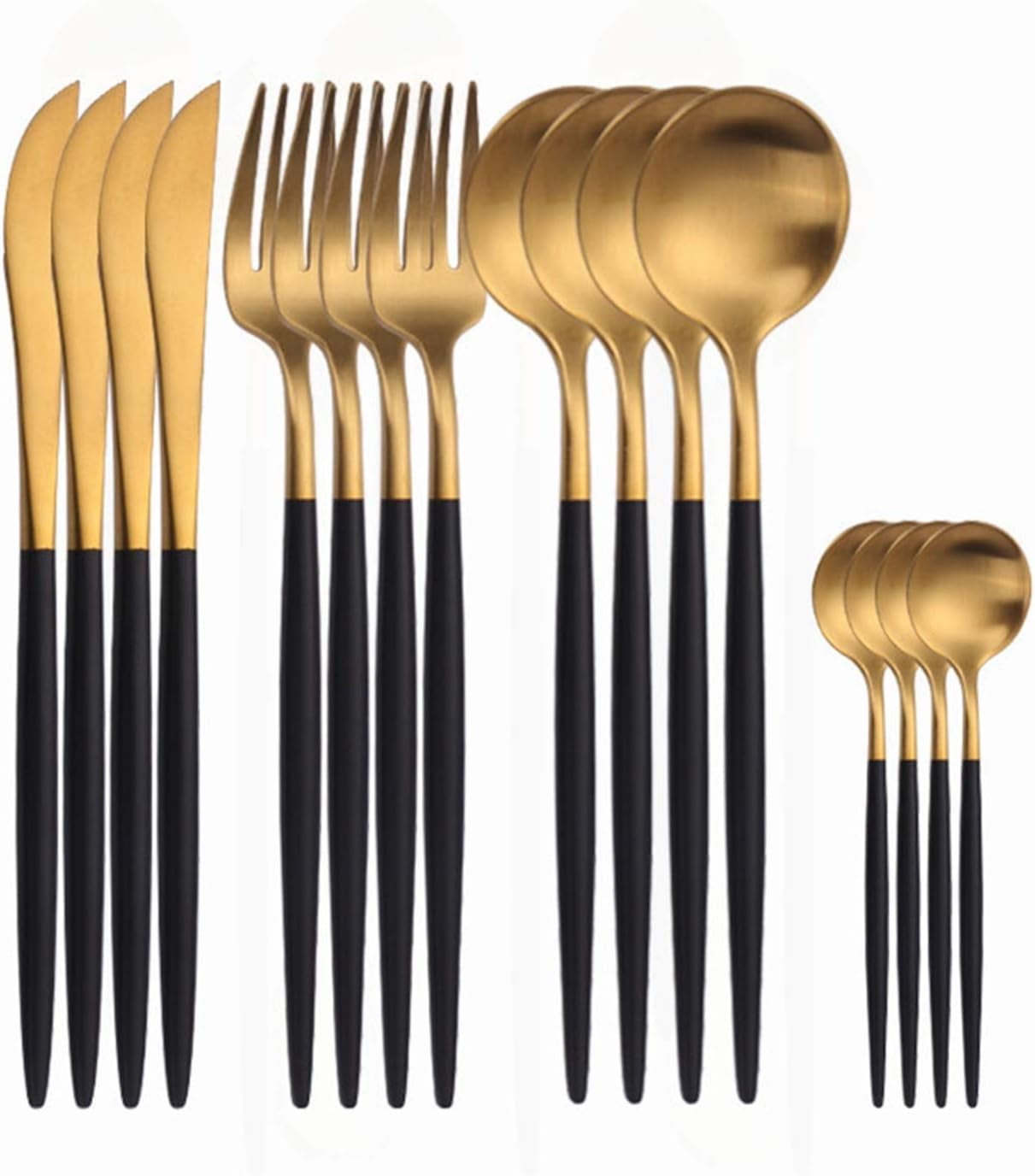 Golden Tableware Cutlery Fork Spoon Knife Set Stainless Steel Cutlery ...
