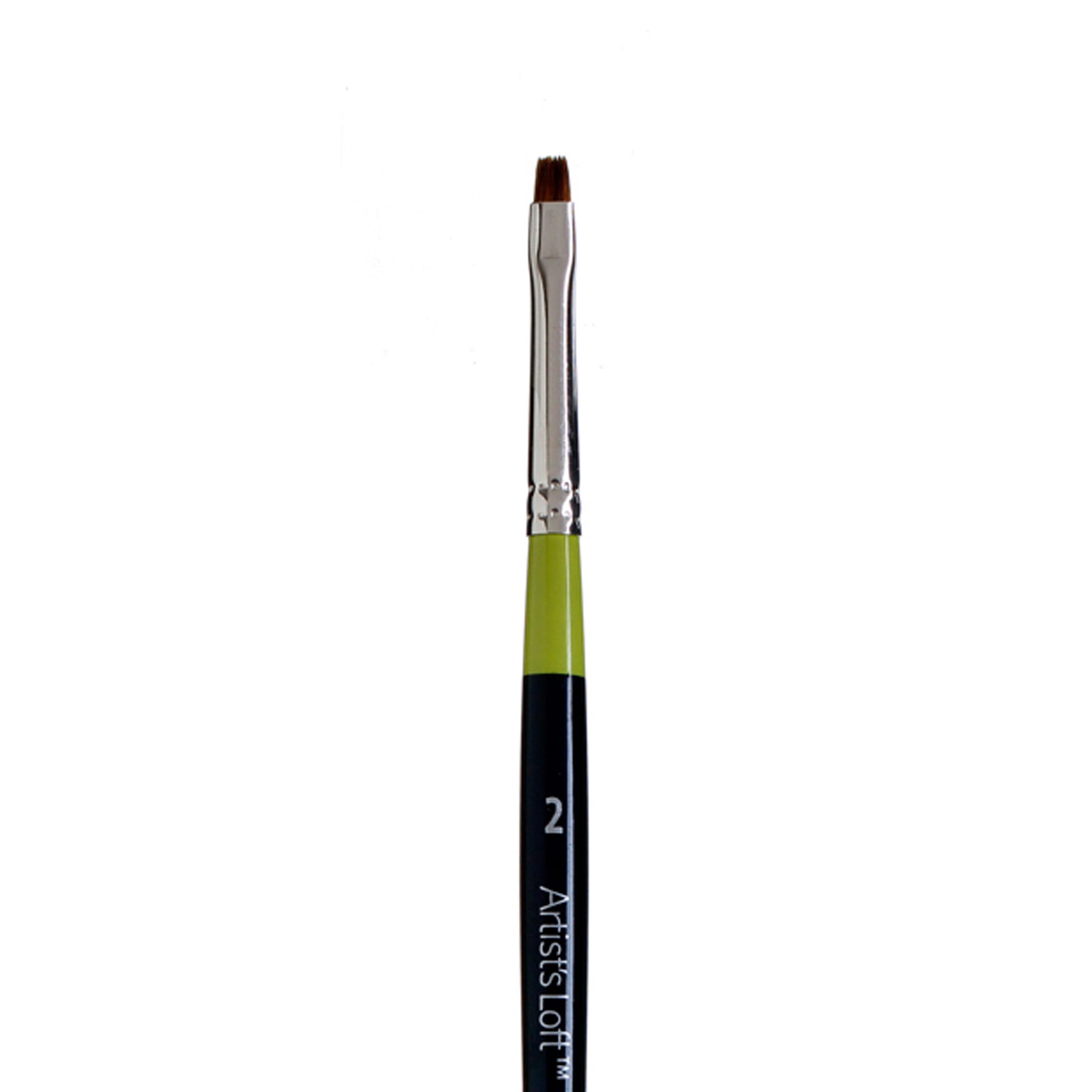 Golden Taklon Short Handle Chisel Blender Brush by Artist's Loft Vienna ...