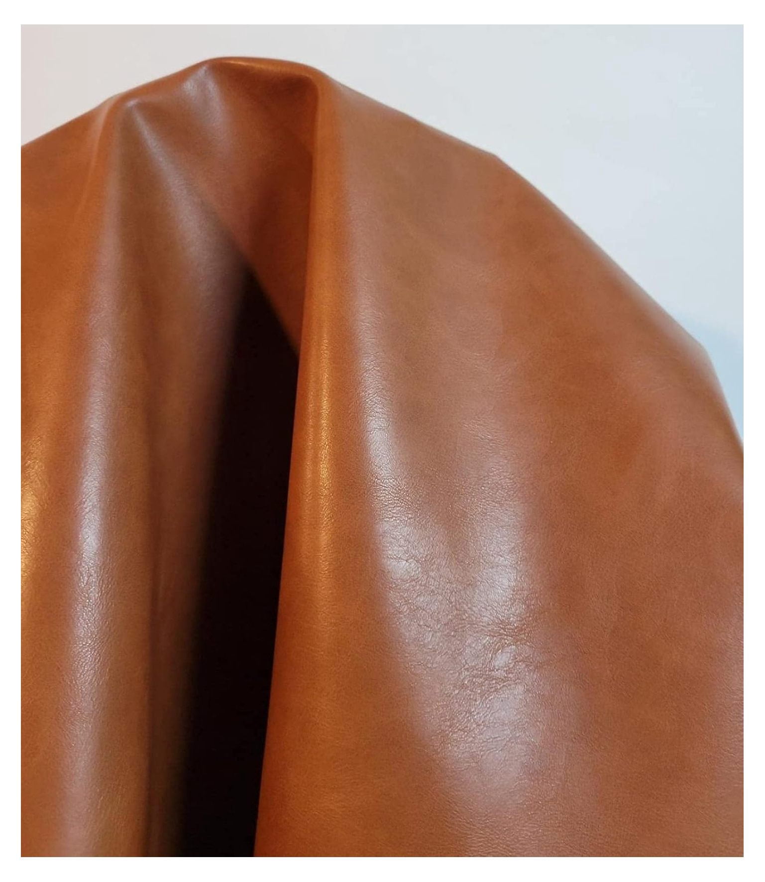 Golden Tan Soft Faux Vegan PU (Peta Approved Vegan) Leather by The Yard ...