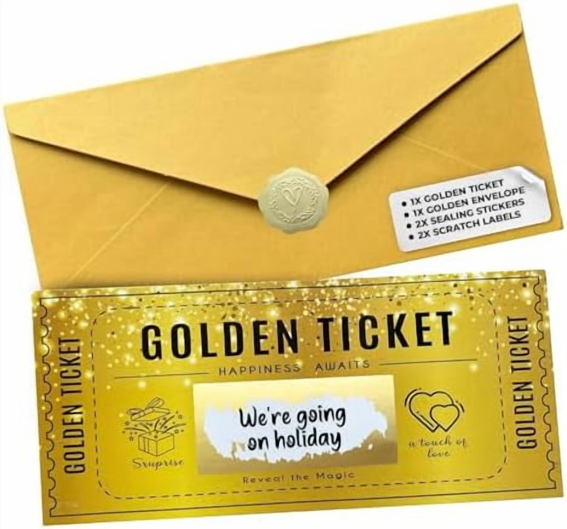| Golden Ticket Scratch Card | Personalized Gift Set for Birthdays ...
