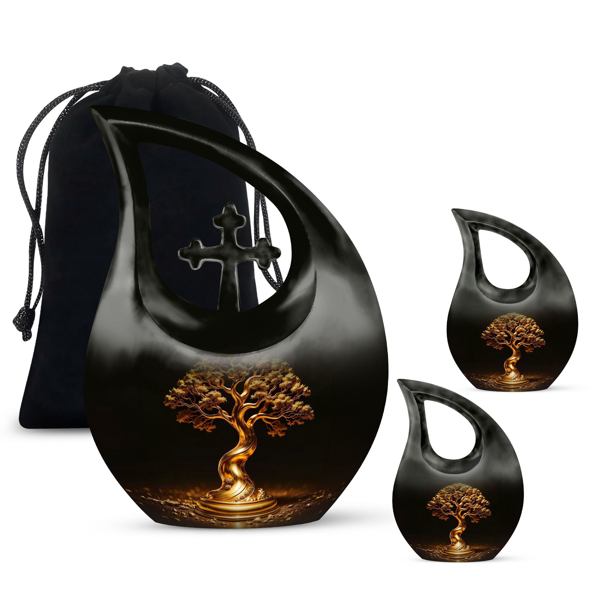 Golden Tree Of Life Urn - Urns For Human Ashes Adult Female ...