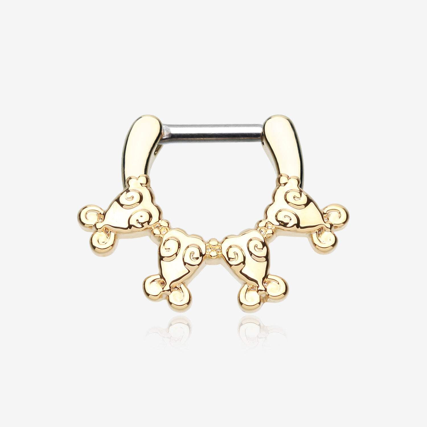 Golden Tribal Ingara Septum Clicker - Walmart.com