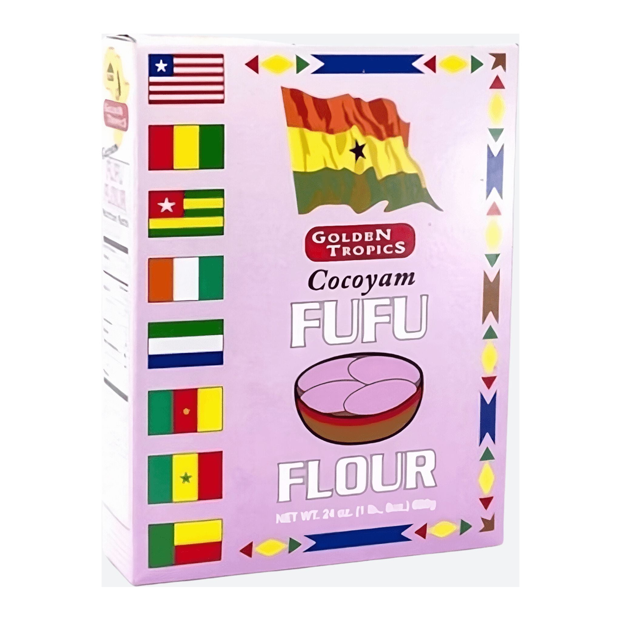 Golden Tropics Cocoyam Fufu 680g - Authentic African Staple for Hearty ...