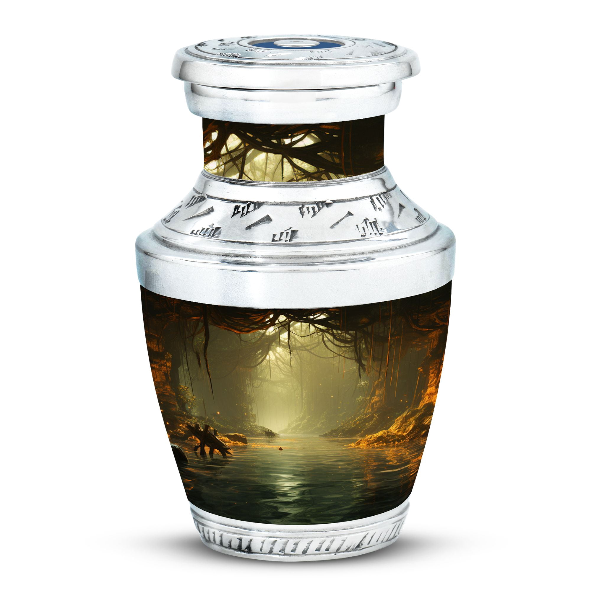 Golden Twilight in the Rainforest Pocket Serenity - Miniature Urn for ...