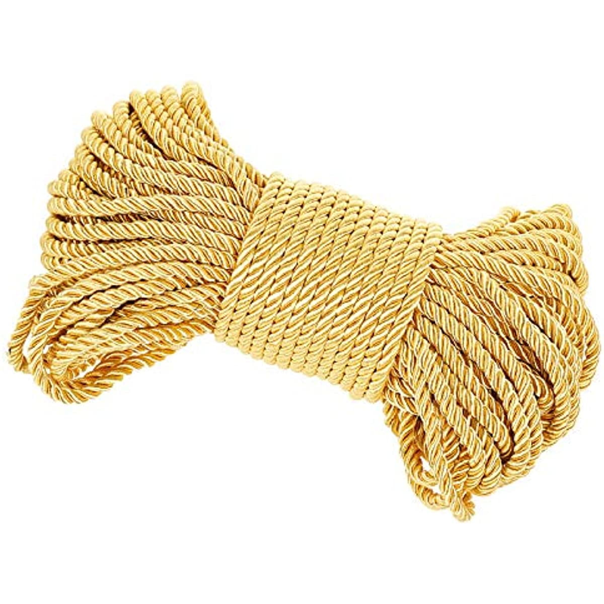Golden Twisted Cord Trim 27 Yards 6mm Twisted Rope Trim Thread Twisted ...