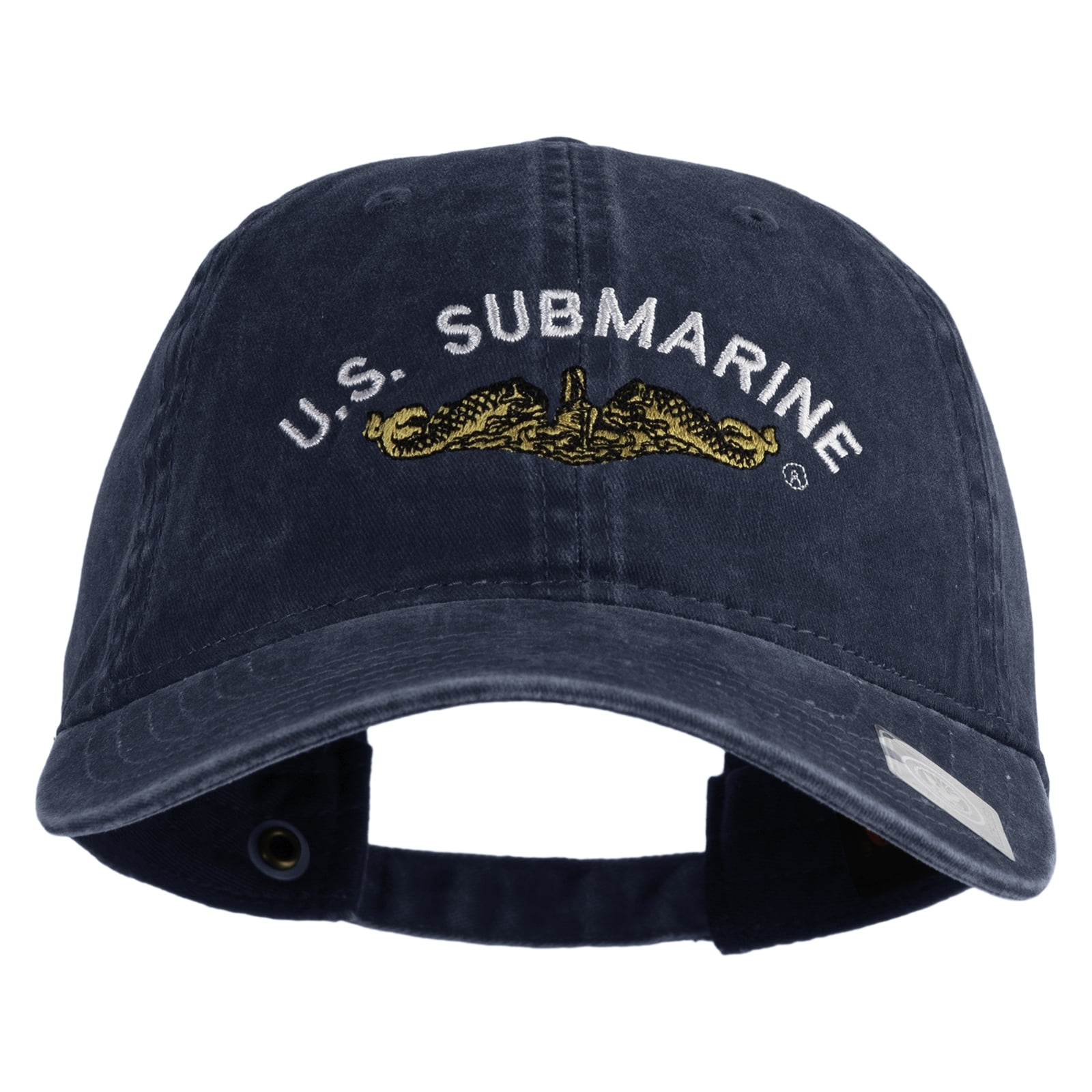 Golden US Submarine Embroidered Washed Solid Pigment Dyed Cotton Twill ...