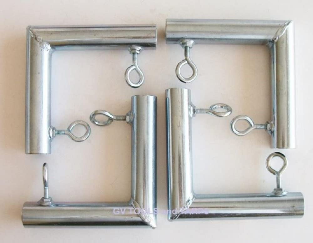 Golden Valley Tools & Tarps 4pc 3/4" 2 Way L Corner Canopy Fitting (FLA) - Fits 3/4" EMT Pipe ...