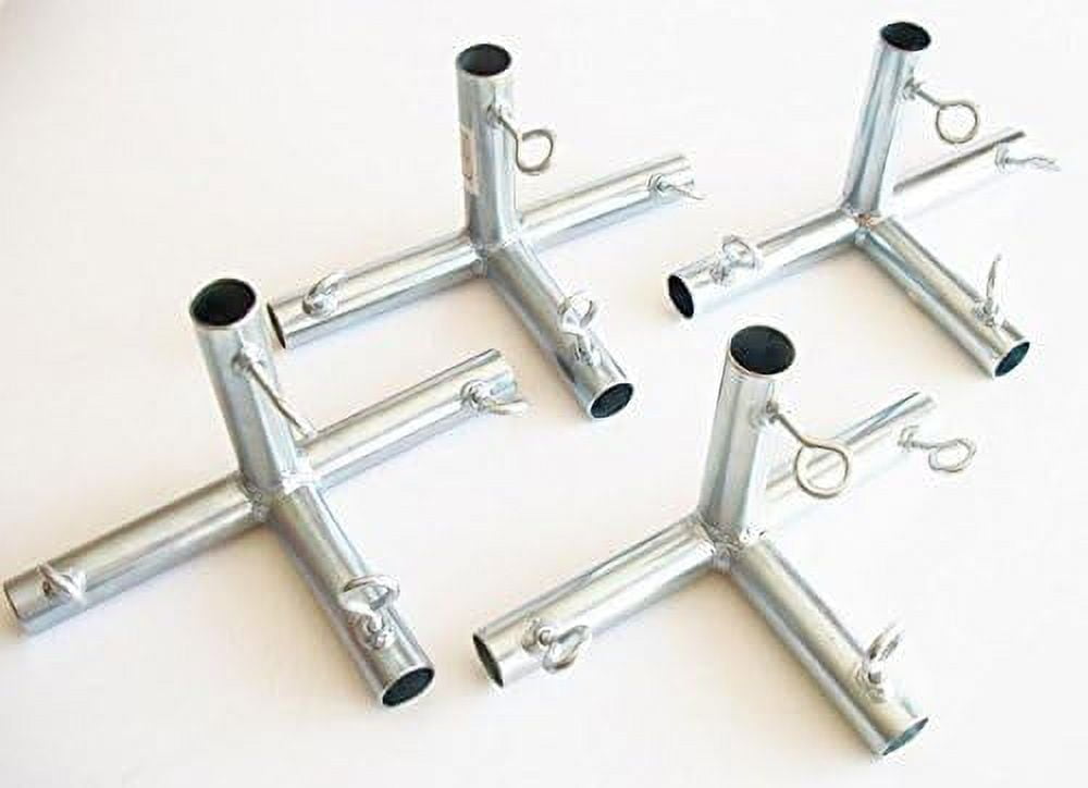 Golden Valley Tools & Tarps 4pc 3/4" 4 Way Flat Edge Canopy Fitting ...