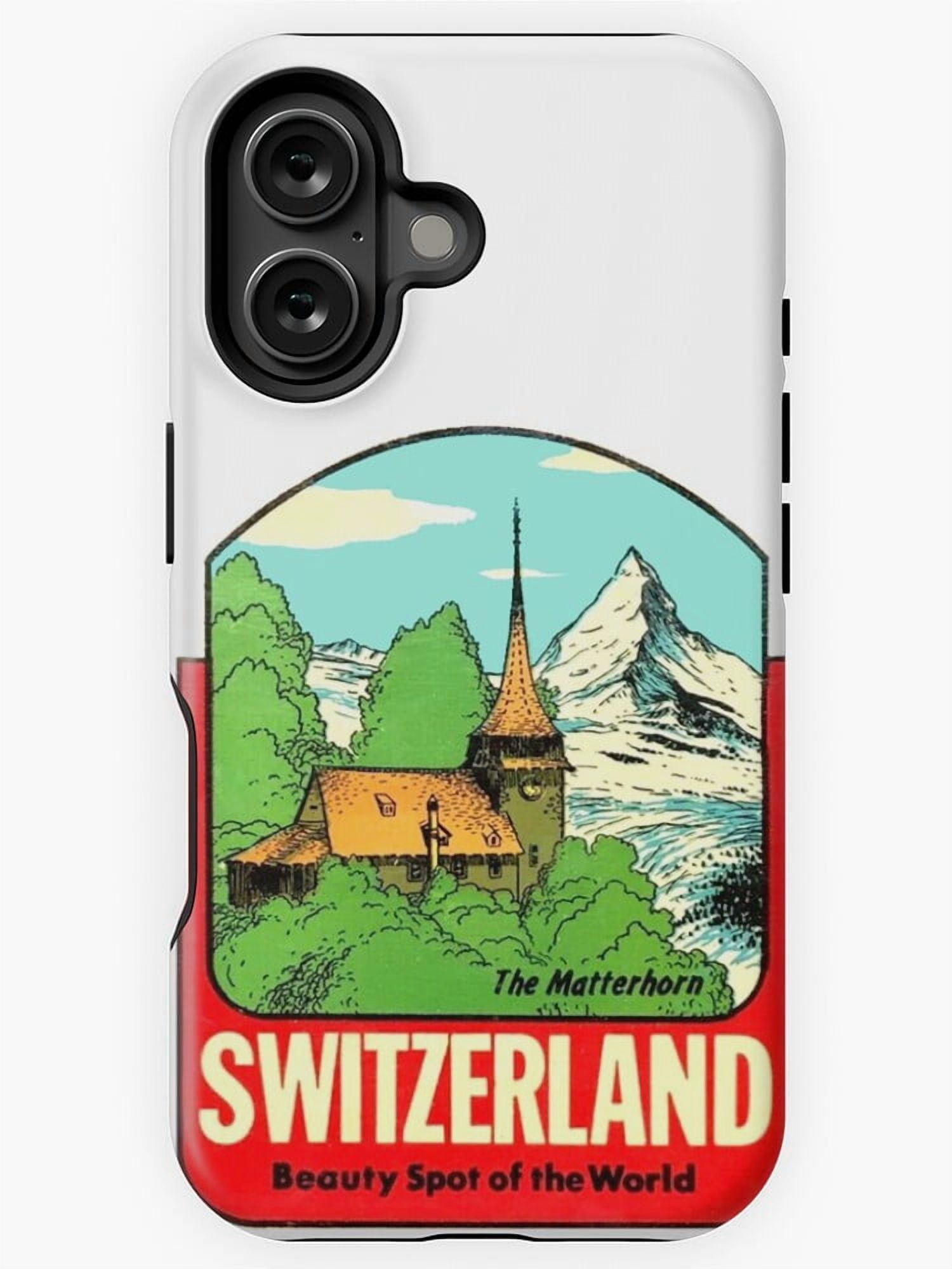 Golden Vista Scenic Abstract Phone Case for iPhone 11 12 13 14 15 16 17 ...