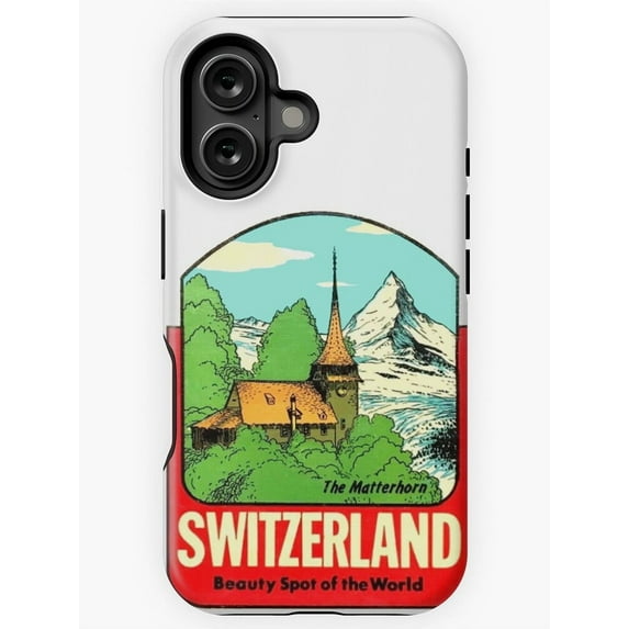 Golden Vista Scenic Abstract Phone Case for iPhone 11 12 13 14 15 16 17 ...