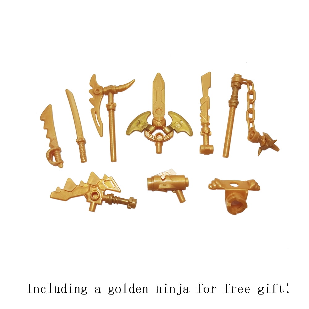 Golden Weapon for Phantom Ninja Figure Zane Lloyd Jay Kai Cole Nya ...