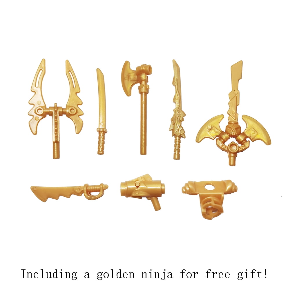 Golden Weapon for Phantom Ninja Figure Zane Lloyd Jay Kai Cole Nya ...