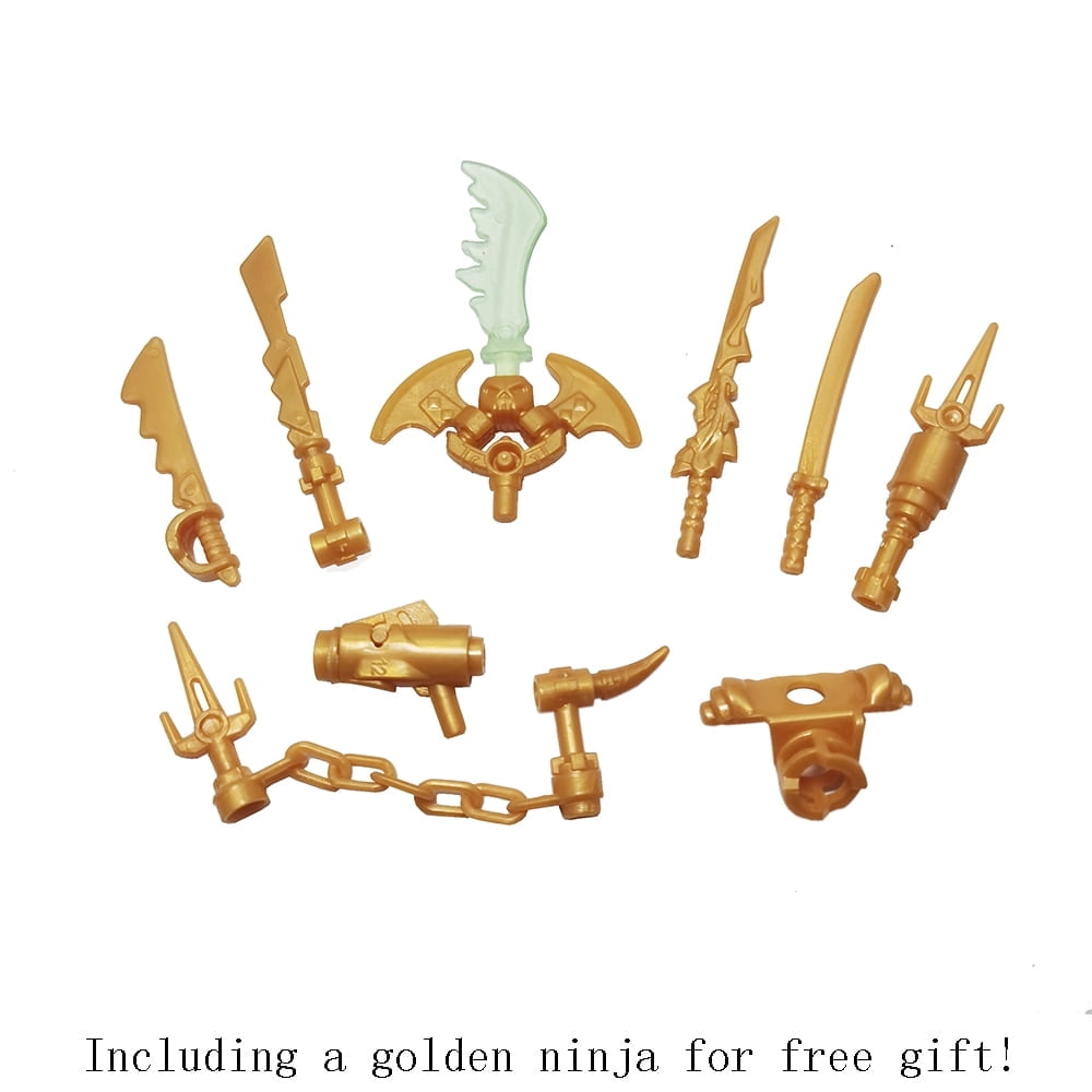 Golden Weapon for Phantom Ninja Figure Building Block Golden Weapons ...