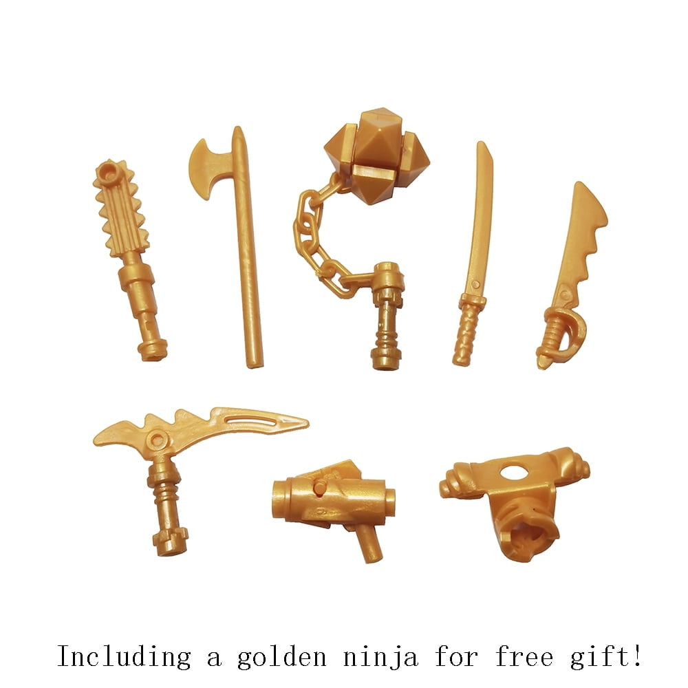Golden Weapon for Phantom Ninja Figure Building Block Golden Weapons ...