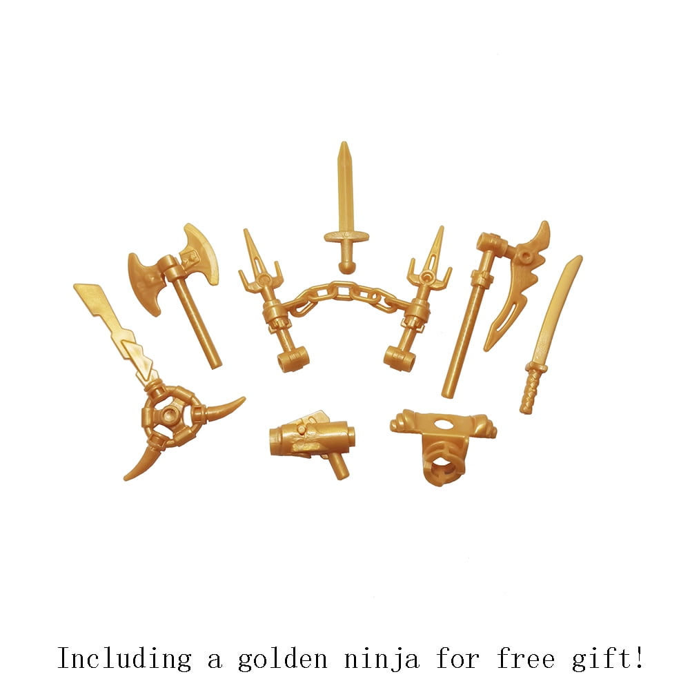 Golden Weapon for Phantom Ninja Figure Zane Lloyd Jay Kai Cole Nya ...
